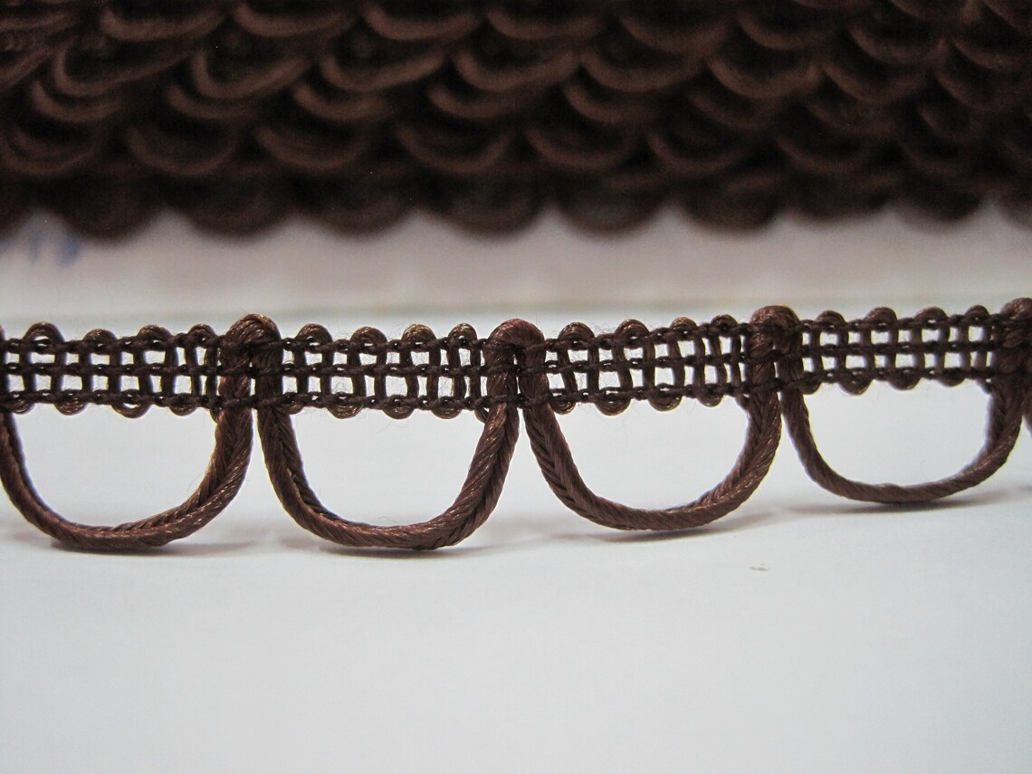 5 Yards Brown Loop Trim Loop Trim Braided Trim Button - Etsy UK