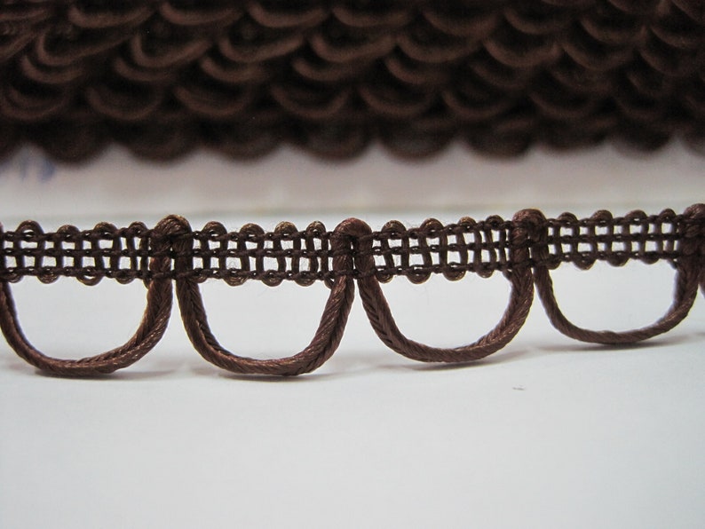 5 Yards Brown Loop Trim Loop Trim Braided Trim Button - Etsy
