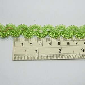 5 Yards 5/8" Lime Green Chenille Rick Rack Trim, Lime Green Rick Rack ...
