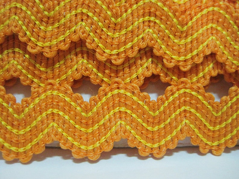 5 Yards Orange-red Elastic Rick Rack Trim Elastic Trim Ric - Etsy