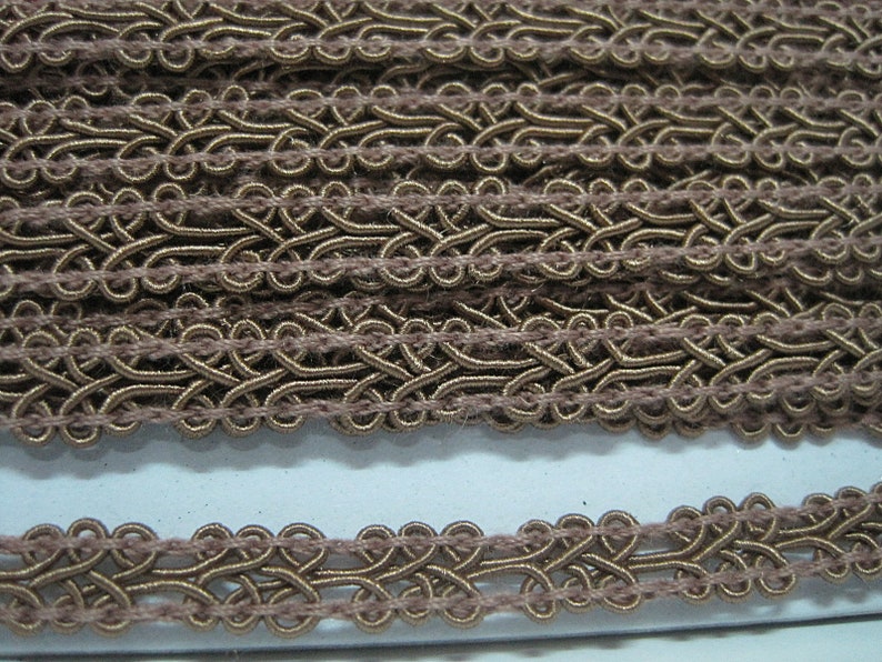 5 Yards 1/4 Light Brown Gimp Braided Trim Gimp Braid - Etsy
