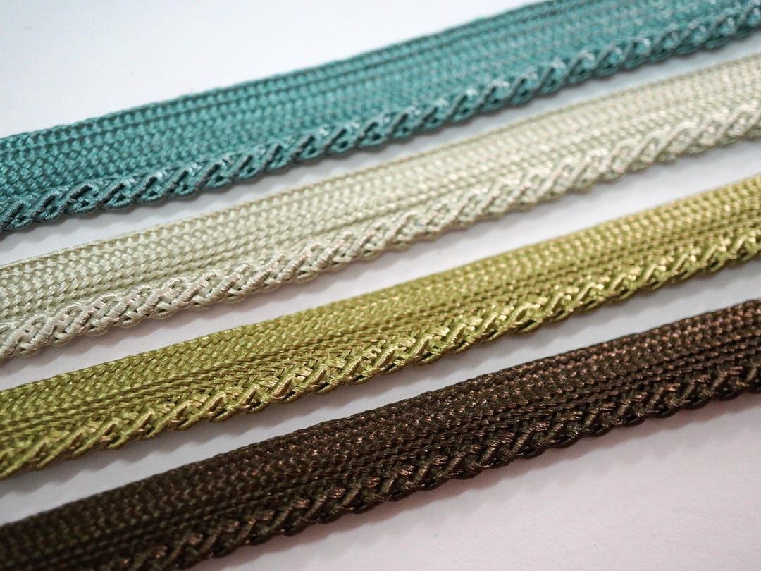 5 Yards Green Lip Cord Piping, Edge Piping, Decorative Edging, Lip Cord ...