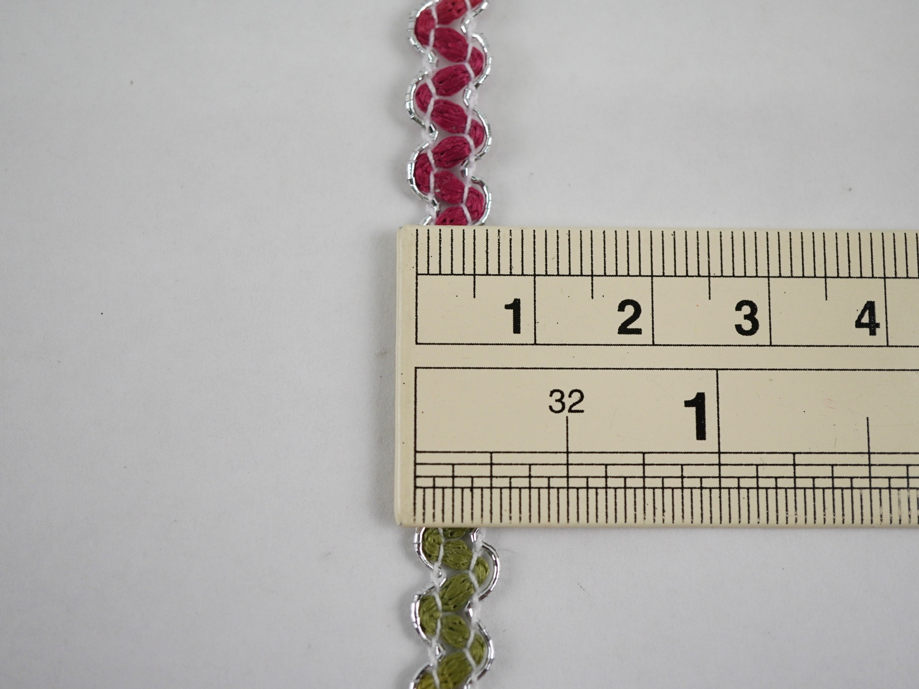 5 Yards Multicolored Rick Rack With Silver/gold Metallic, Rainbow Rick ...
