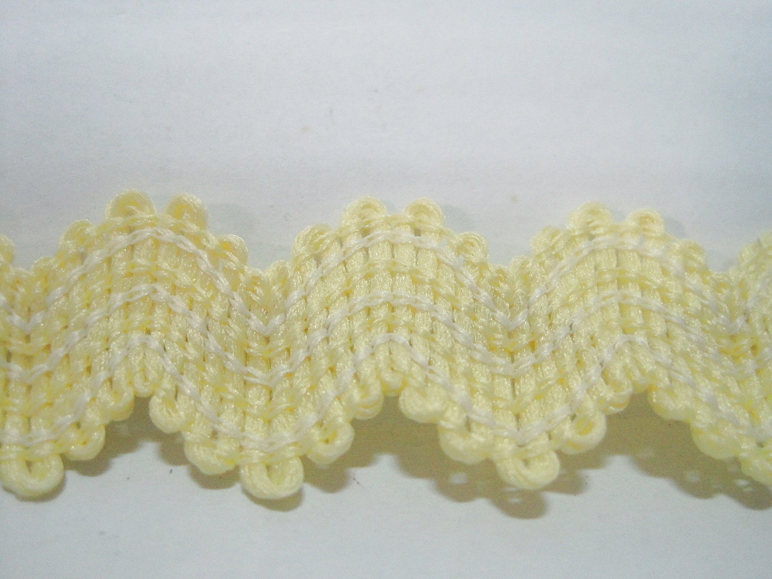 5 Yards Light Yellow Elastic Rick Rack Trim Elastic Trim Ric - Etsy