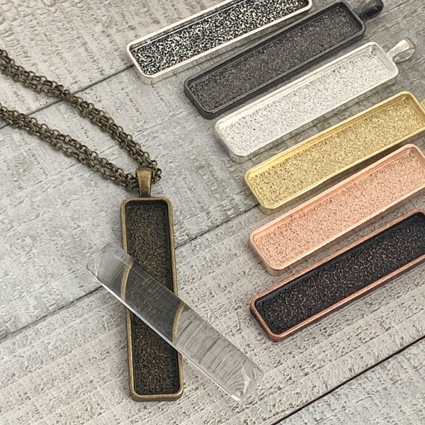 Rectangle Pendant - Etsy