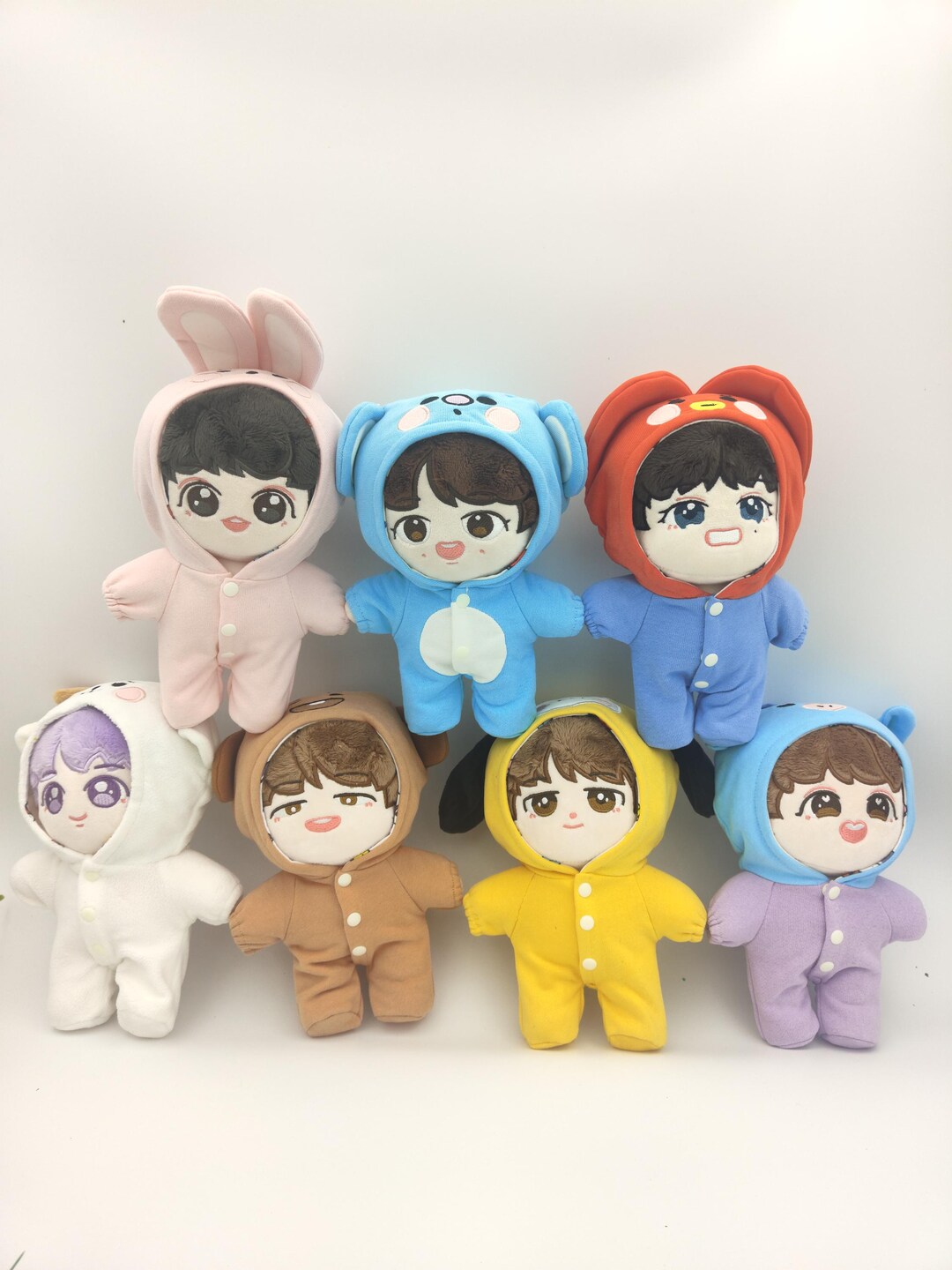 Buy BTS Cotton Plush Dolls Set-7 Members (suga/jin/jimin/jk/rm/v/j-hope ...