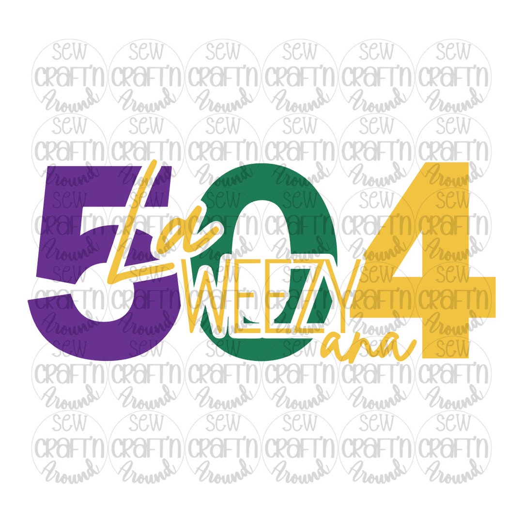 LOUISIANA 504 SVG, Louisiana Area Code, Mardi Gras Svg, New Orleans ...