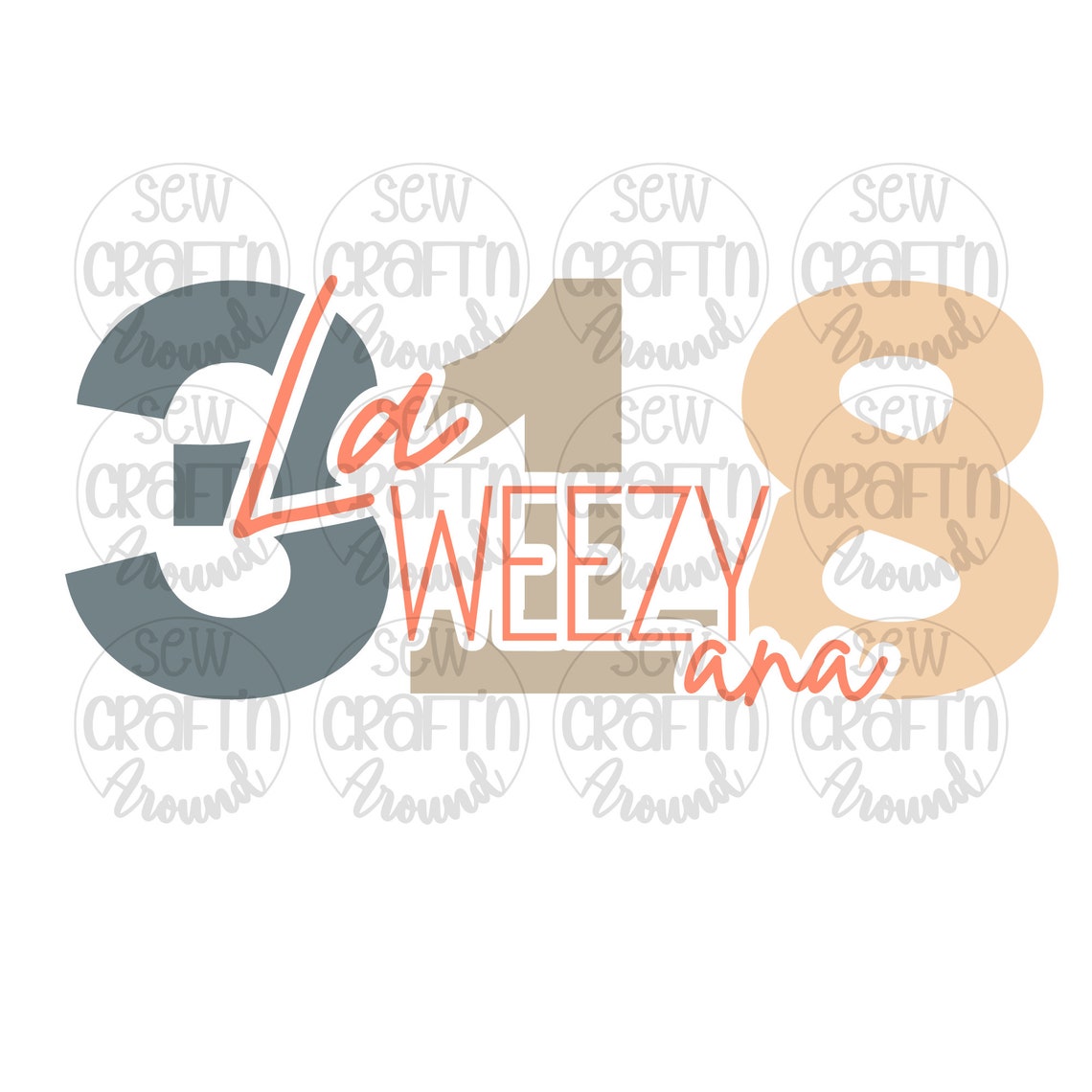 LOUISIANA 318 Area Code SVG, Area Code Svg, Louisiana Sublimation ...