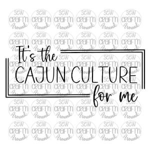 Cajun Culture Svg/png, It's the Cajun for Me Svg, Louisiana Svg/png ...