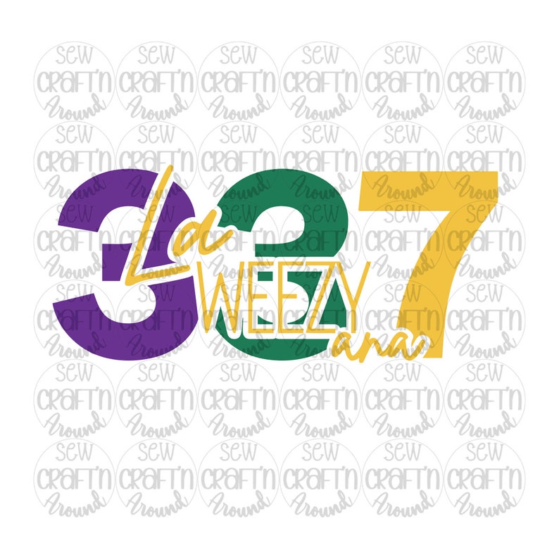 Mardi Gras Tshirt SVG, 337 Mardi Gras Cut File, Lousiana Sublimation ...