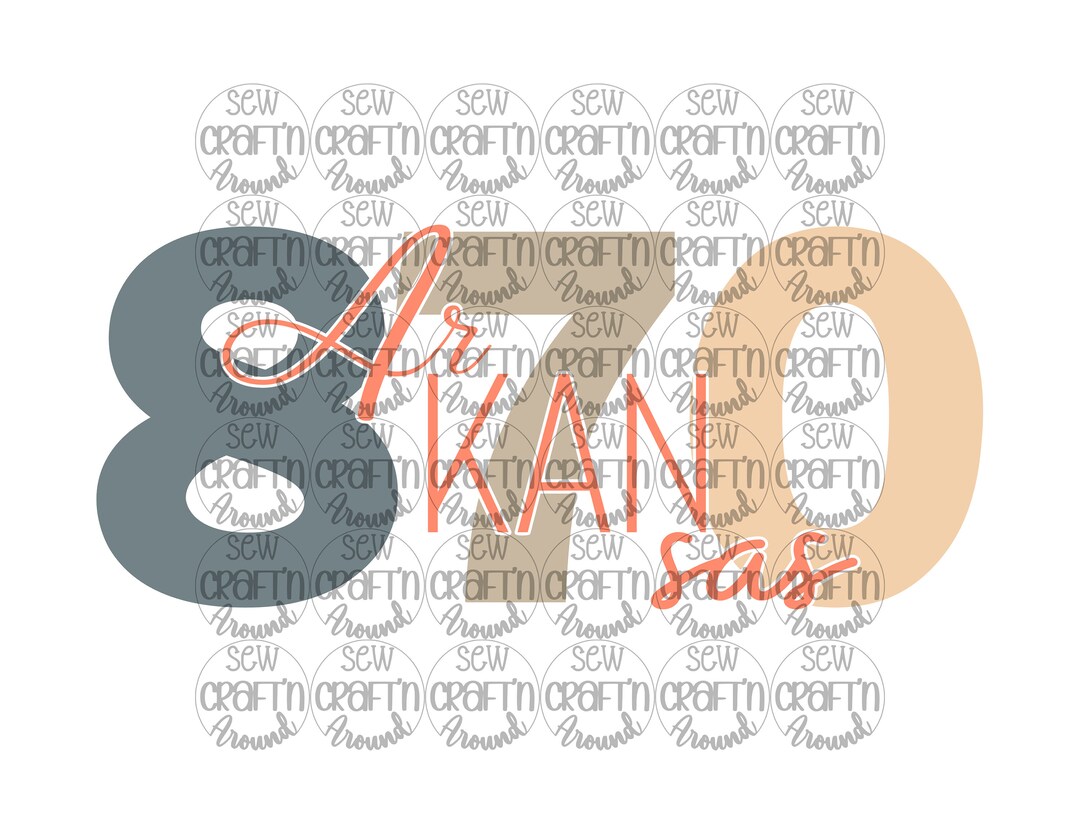 Arkansas Area Code Svg, Arkansas Tshirt, 870 Svg, Razorback Svg - Etsy