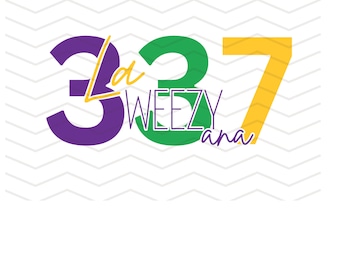 Mardi Gras Tshirt SVG, 337 Mardi Gras Cut File, Lousiana Sublimation ...