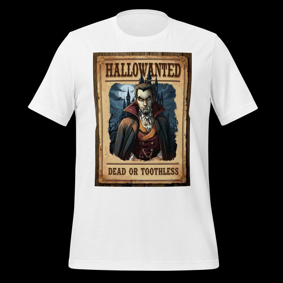 Vintage Vampire Wanted Poster T-shirt – Funny Halloween Costume - Etsy
