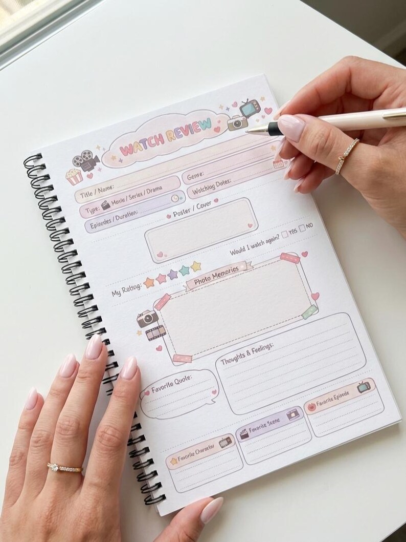 Movie Series Tracker Printable | Watch Review Page | TV Show Log ...