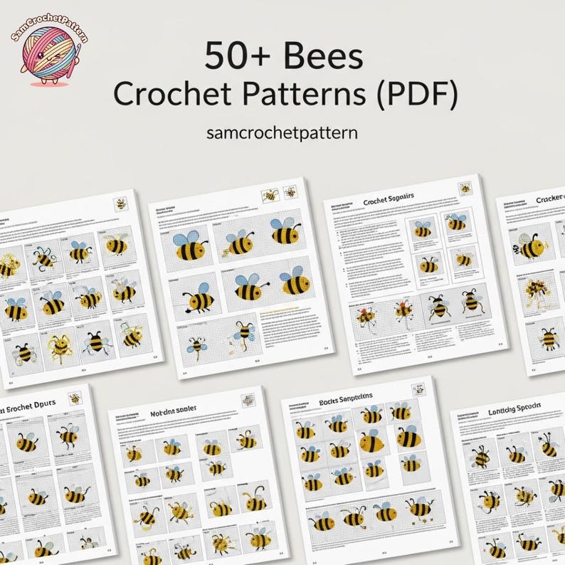 50+ Bee Crochet Patterns | Amigurumi Plush (PDF Download) - Etsy