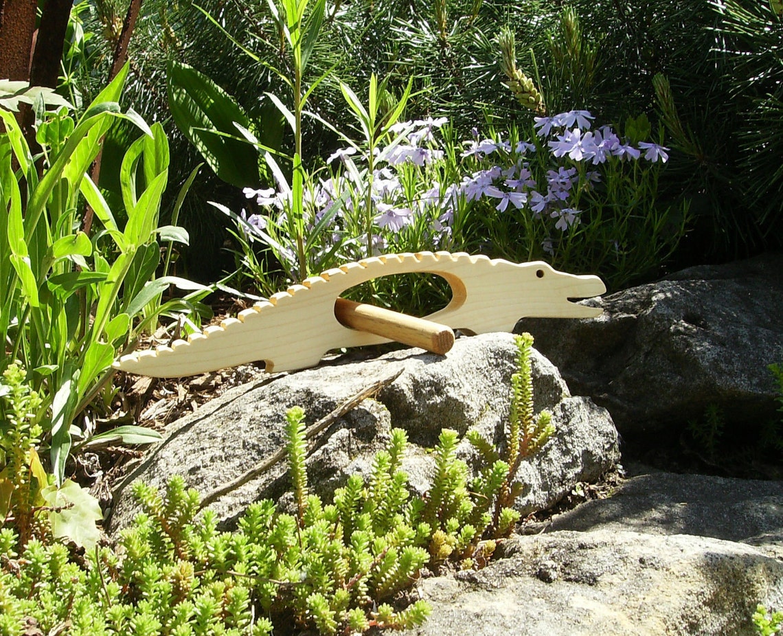 Albert the Alligator Percussion Instrument Natural Wooden - Etsy