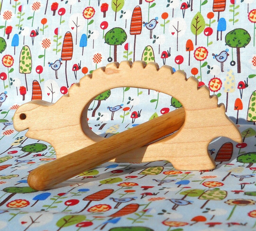 Teddy the Turtle Percussion Instrument, Natural Wooden Toys, Musical ...
