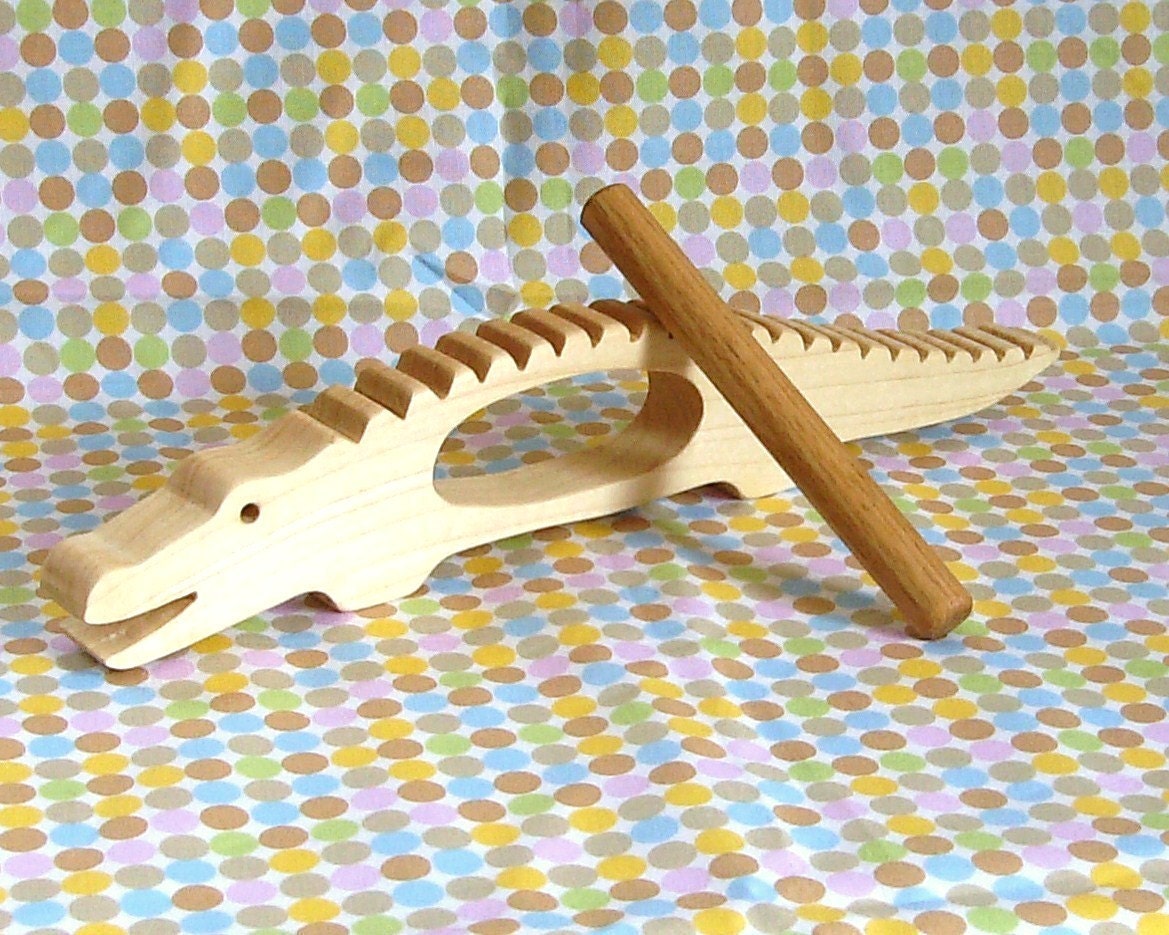 Albert the Alligator Percussion Instrument Natural Wooden - Etsy