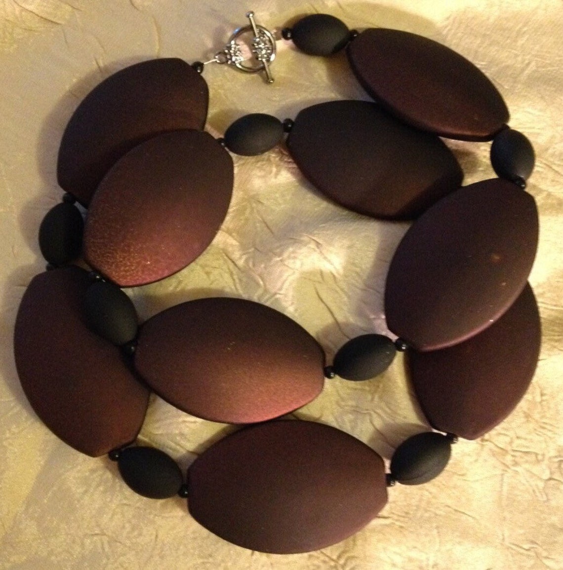 Supersize Me: Handmade Beaded Necklace Featuring Enormous | Etsy