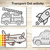 Transportation Matching Game, Symmetry Cards, Toddler Matching Activity ...