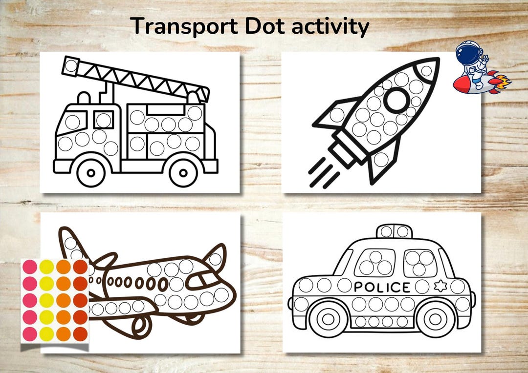 Transportation Activity for Kids | 9 Printable Pages | Vehicles ...