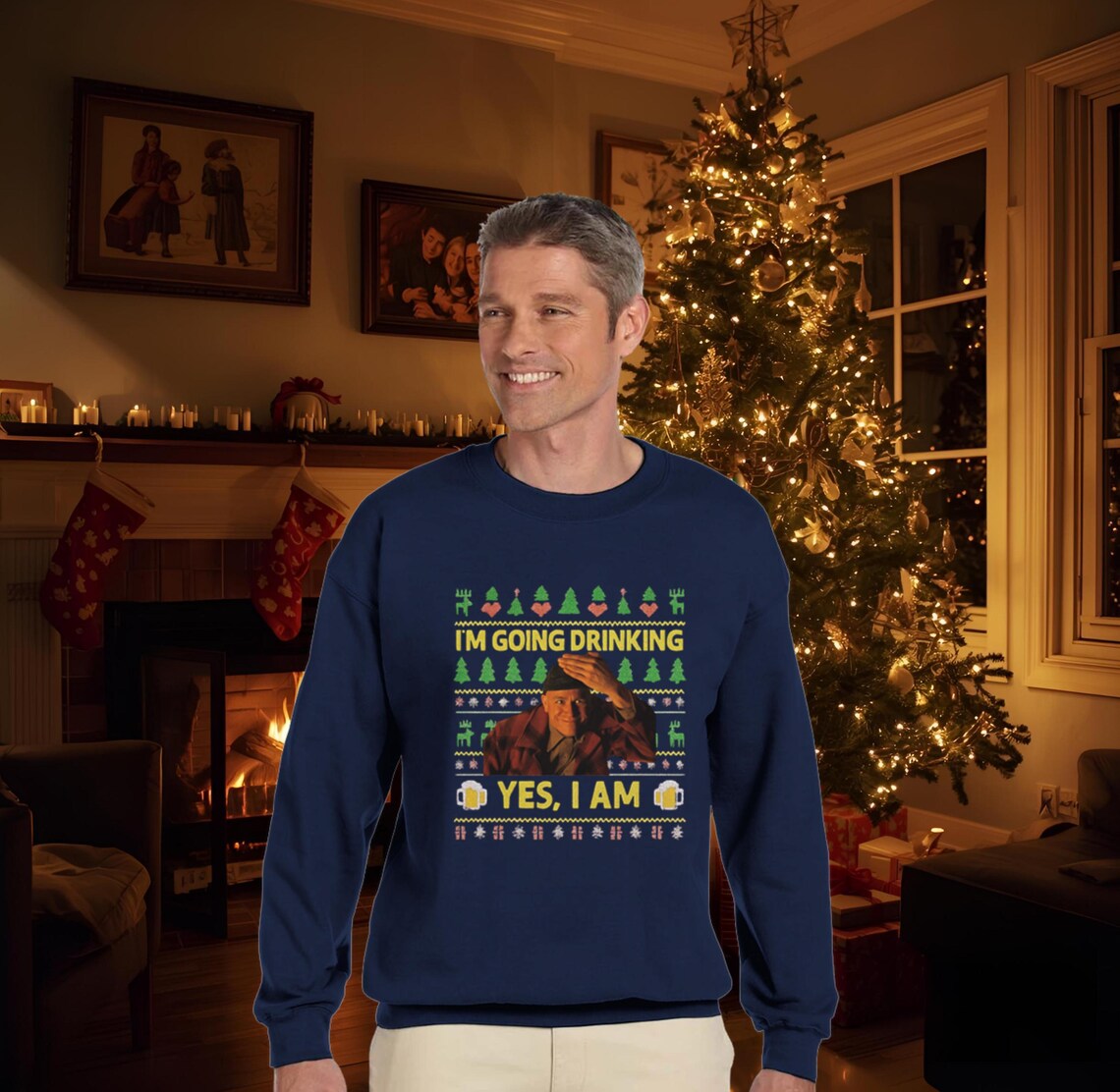 Ed Gein Christmas Sweatshirt - Ed Gein Christmas Jumper - I'm Going ...