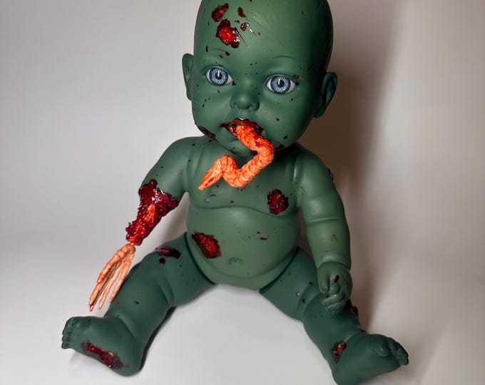 Lilith: Handcrafted Zombie Baby Doll - Unique Victorian Horror Art - Etsy