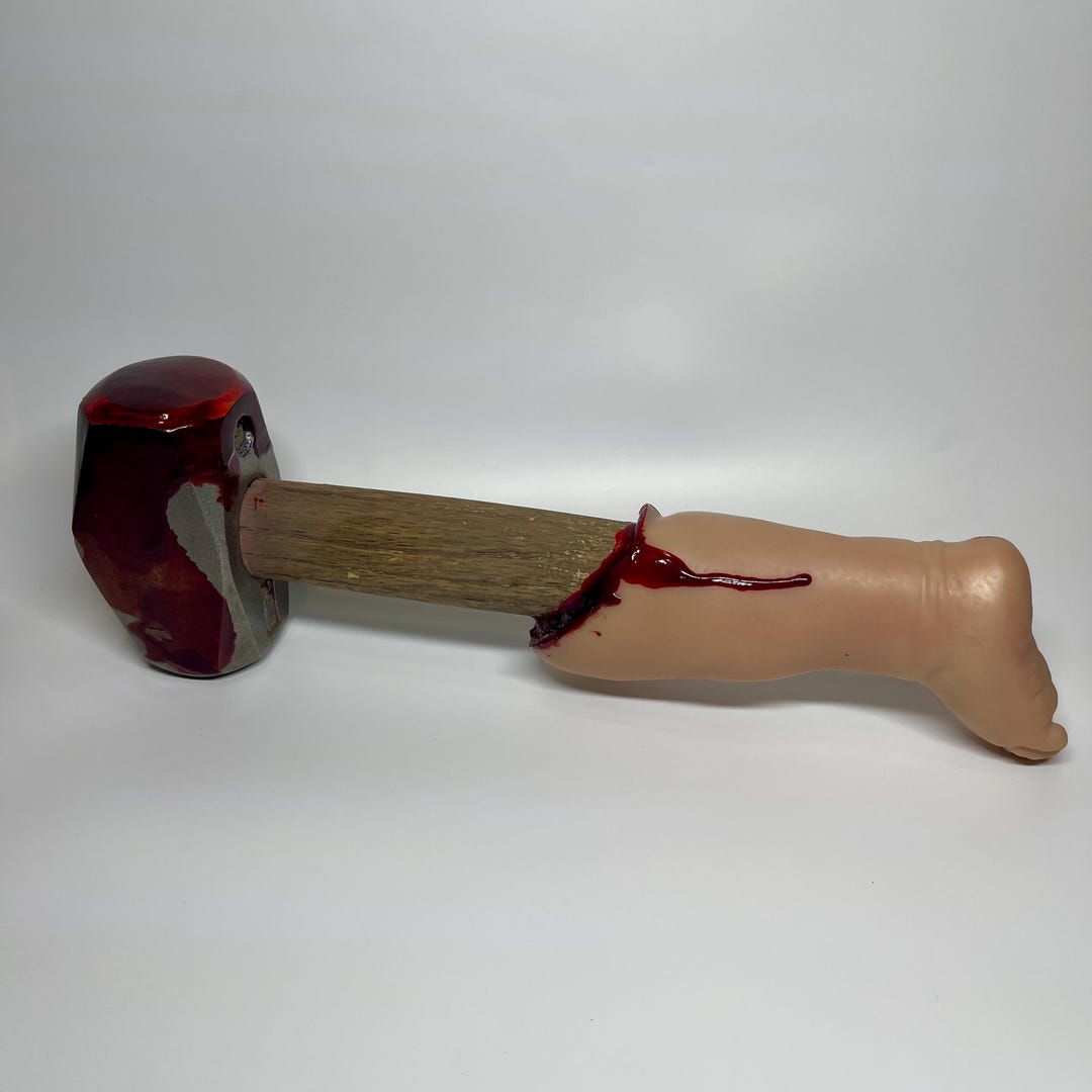 Severed Baby Leg Hammer Prop – Horror Halloween Decor | Haunted House ...