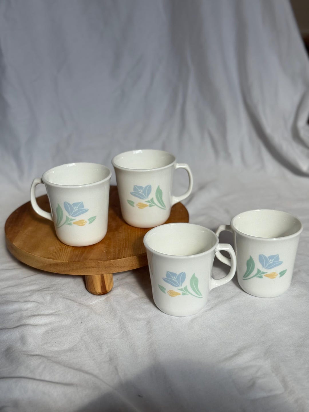 Corelle Coffee Mugs in the “country Cottage” Pattern - Set of 4 - Etsy