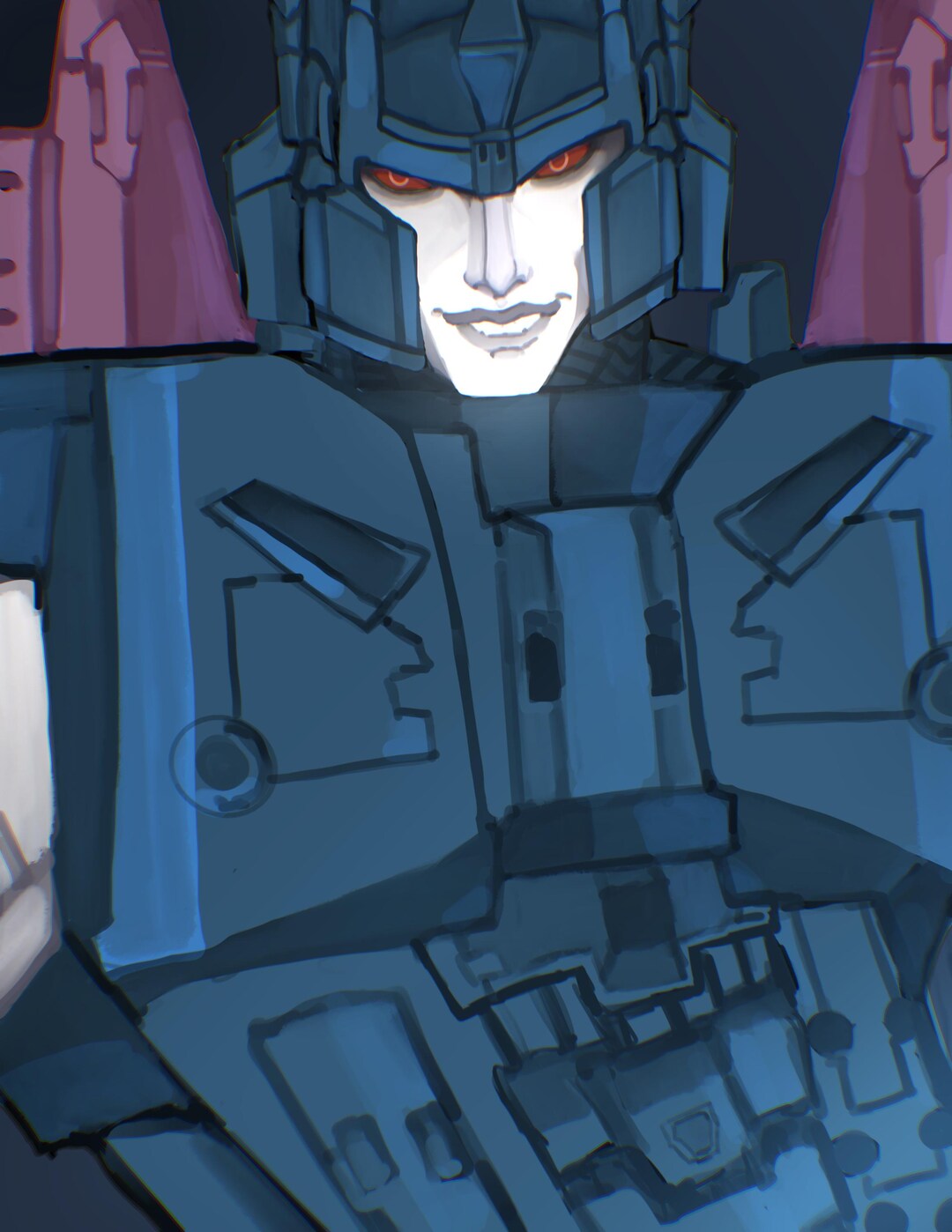 Overlord Transformers Poster – Decepticon Matte Art Print | Dark Mecha ...