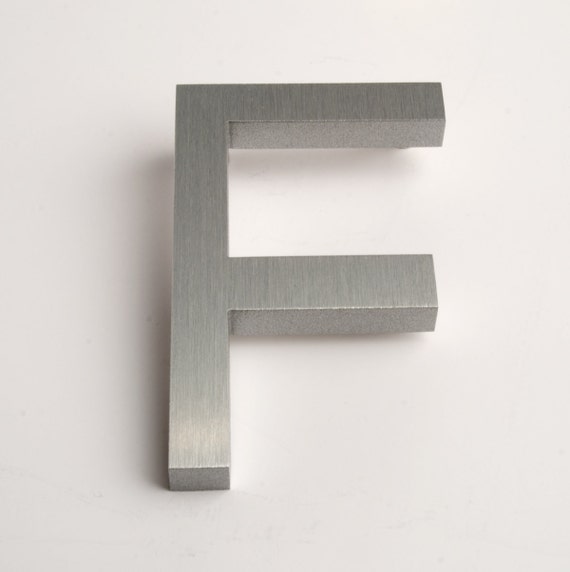 Modern House Numbers Aluminum Modern Font Letter F | Etsy