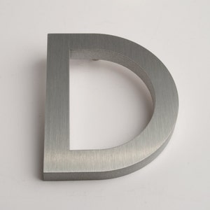 Modern House Numbers Aluminum Modern Font Letter D - Etsy