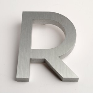 Modern House Numbers Aluminum Modern Font Letter R - Etsy