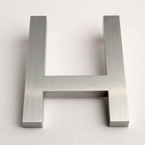 Modern House Numbers Aluminum Modern Font Letter H - Etsy