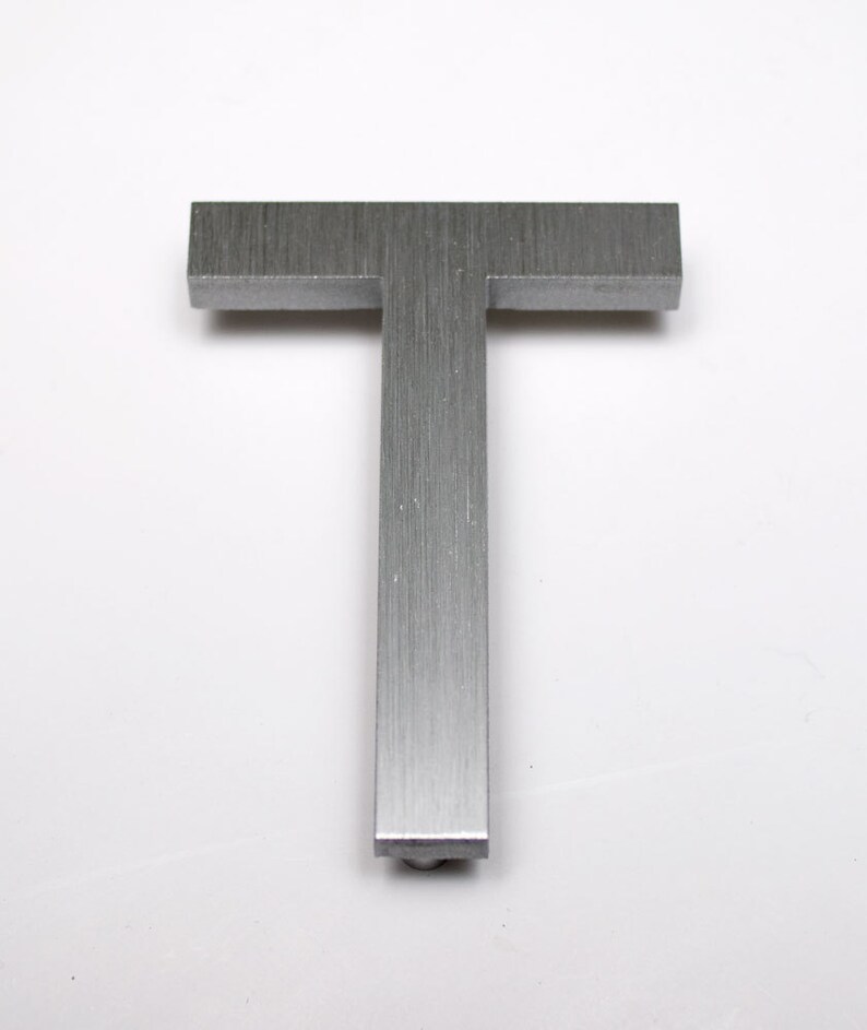 Modern House Numbers Aluminum Modern Font Letter T | Etsy