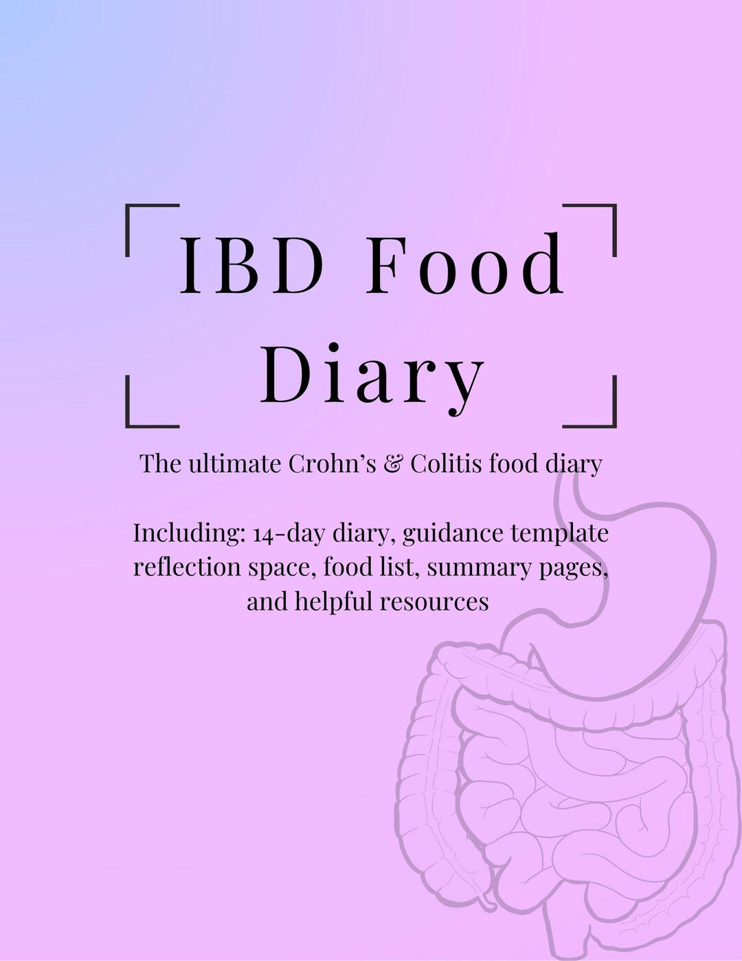 IBD Food Diary - Meal and Symptom Tracking for Crohn's and Colitis - Etsy