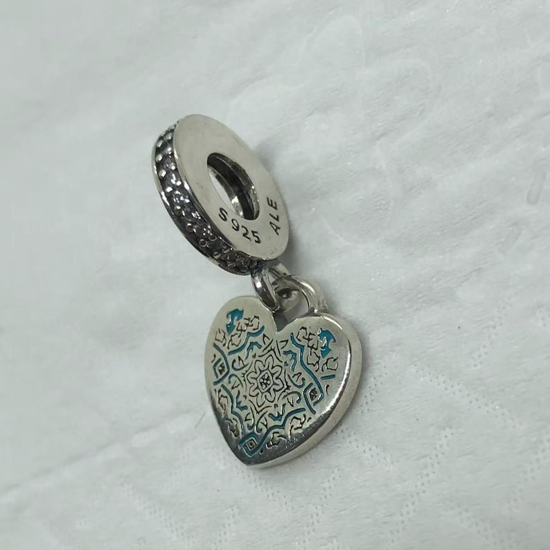 Pandora Traditional Portuguese Tile Engravable Dangle Charm/travel ...