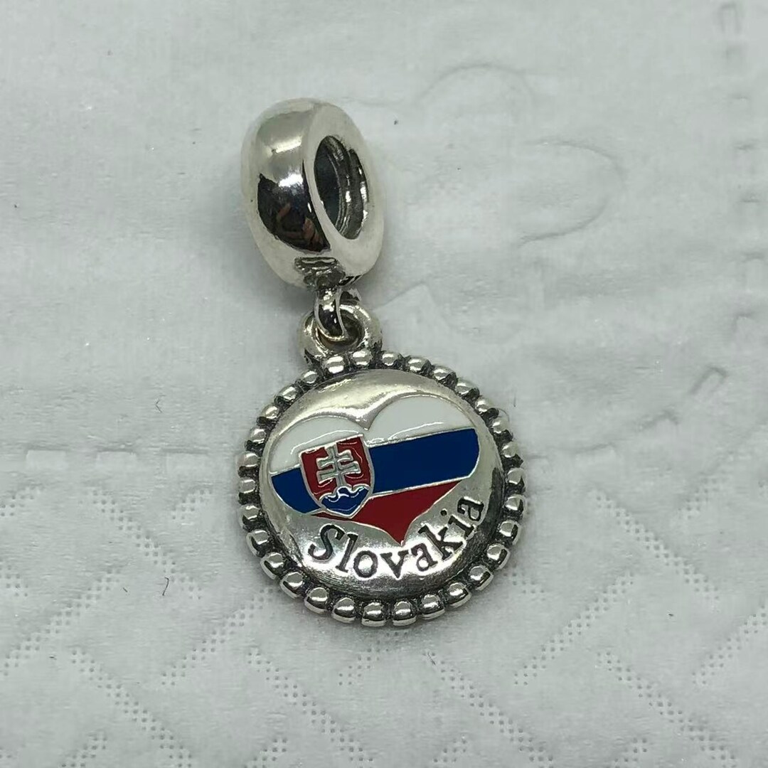 Slovakia Country Exclusive Heart Flag Charm/travel Charms|birthday ...