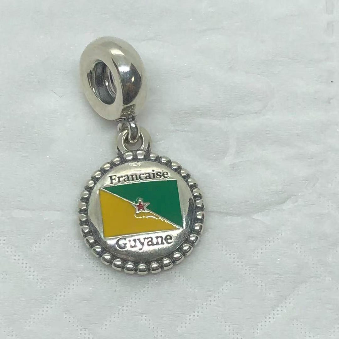 Pandora Francaise Guyane Flag Exclusive Charm/ French Guiana Charm ...