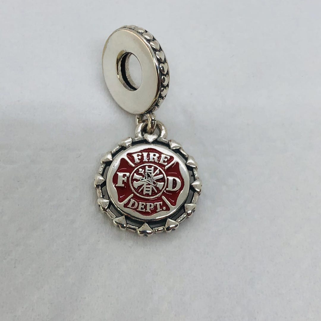 Firefighter Dangle Charm/fire DEPT Exclusive Charm /travel Charms ...