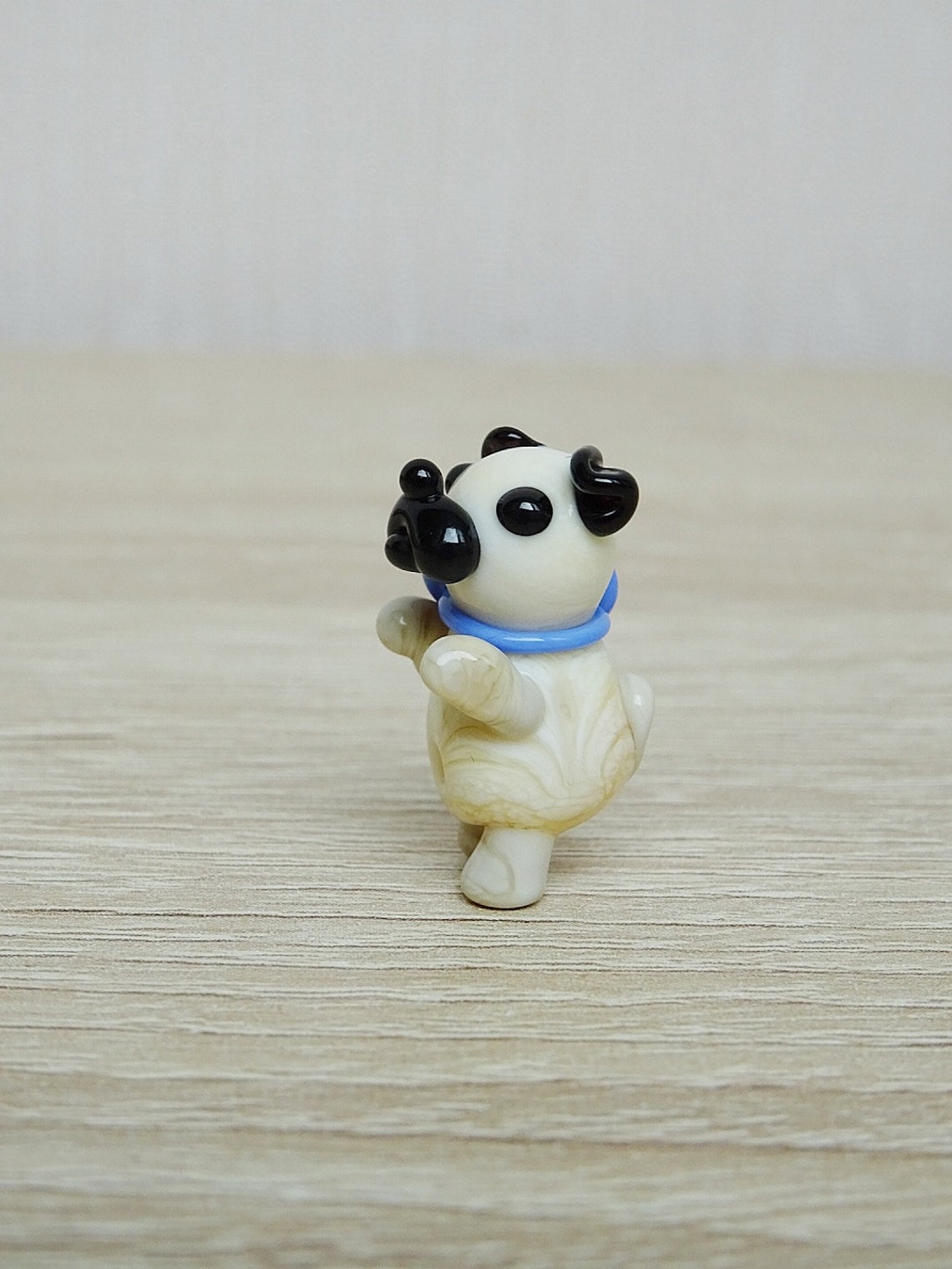 Tiny pug dog miniature micro glass pug figurine mini pug | Etsy