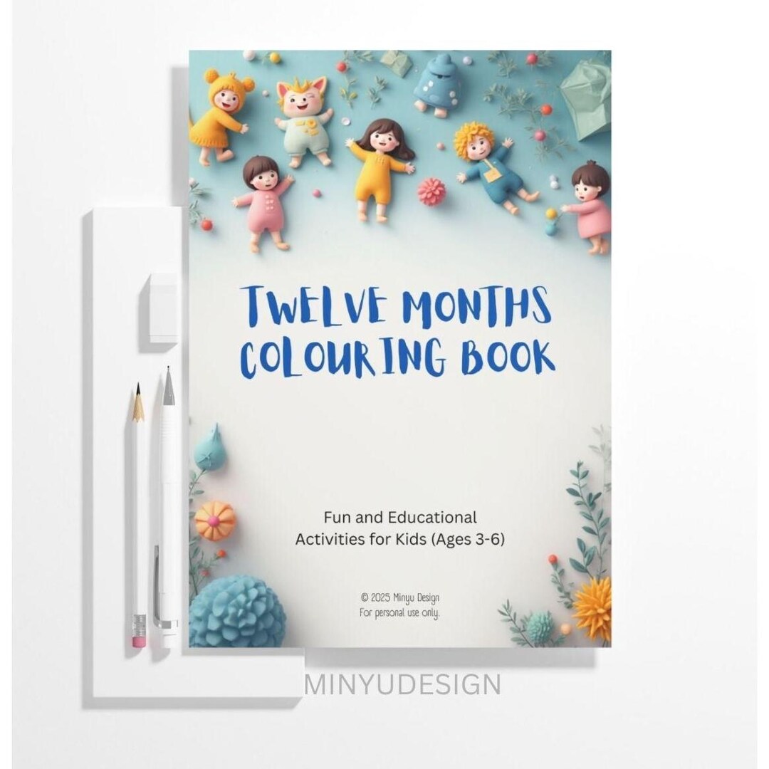Printable Twelve Months Colouring Book for Kids – Fun & Creative ...