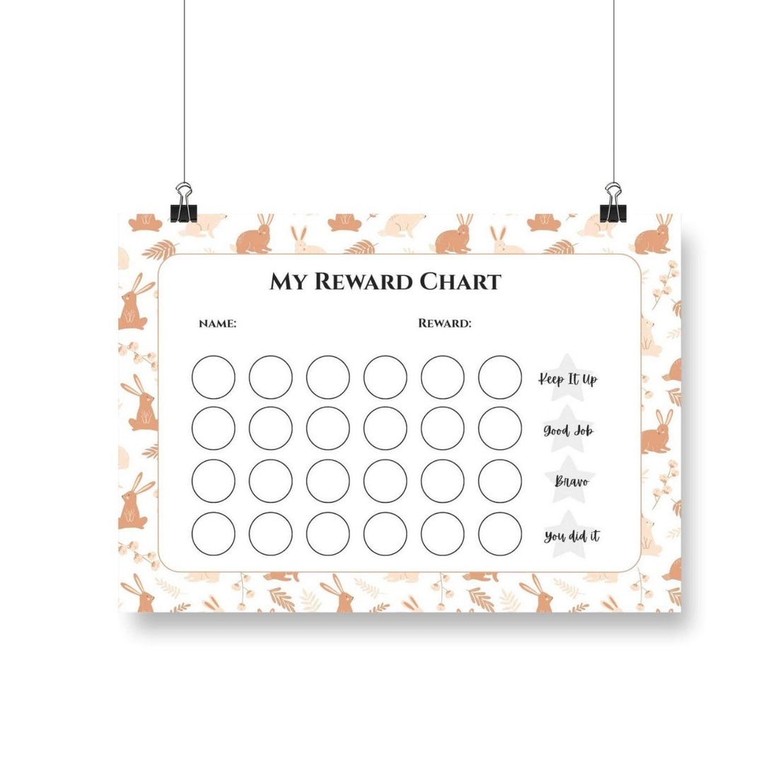 Kids Reward Chart Easter Version2| Behavior Support | Daily Routine ...