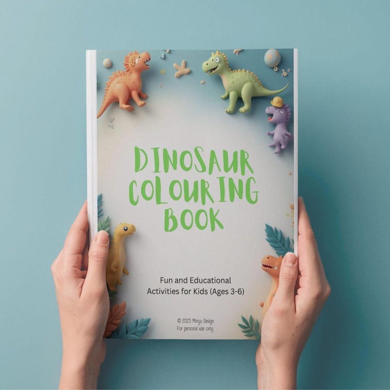 Printable Dinosaurs Colouring Book for Kids – Fun & Creative Activity ...