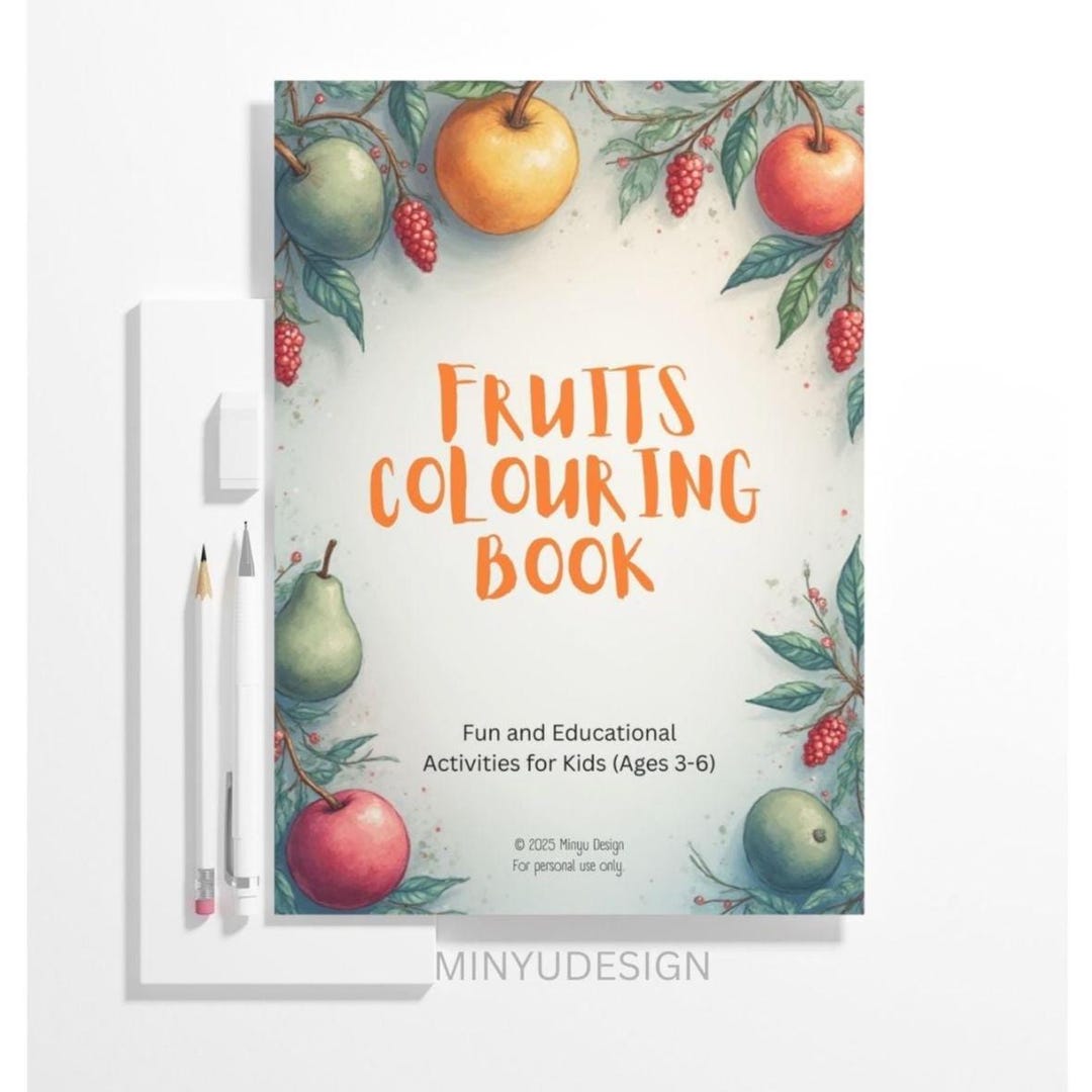 Printable Fruits Colouring Book for Kids – Fun & Creative Activity ...
