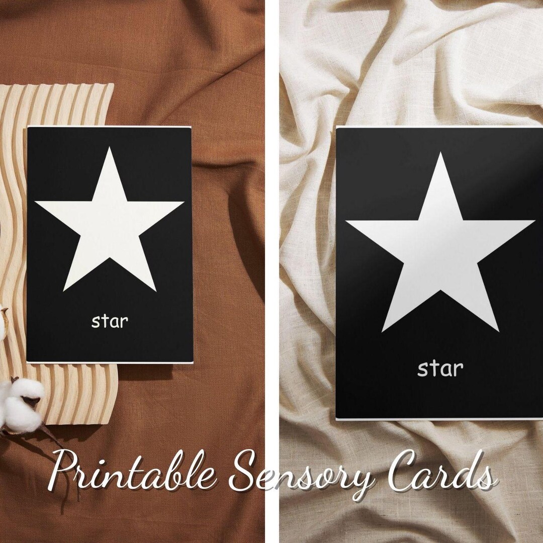 Printable Black and White Sensory Cards – Digital Download - Etsy