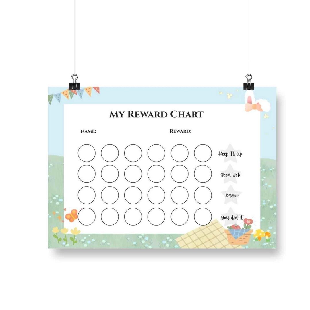 Kids Reward Chart Picnic Version| Behavior Support | Daily Routine ...