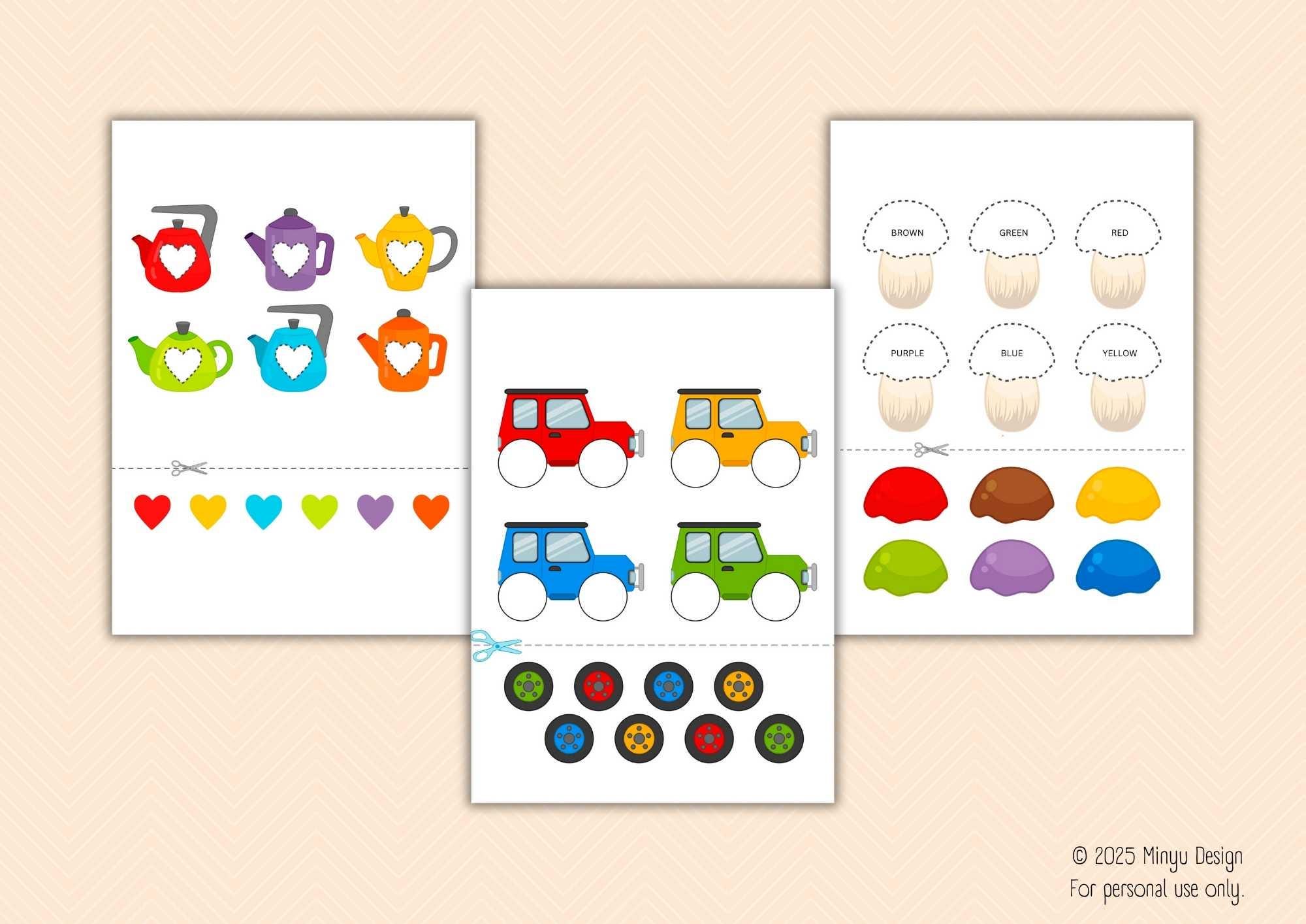 Cut and Paste Worksheets 2 | Fine Motor Skills | Preschool ...