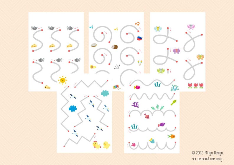 Tracing Lines Worksheets1 | Pre-writing Practice | Fine Motor Skills ...