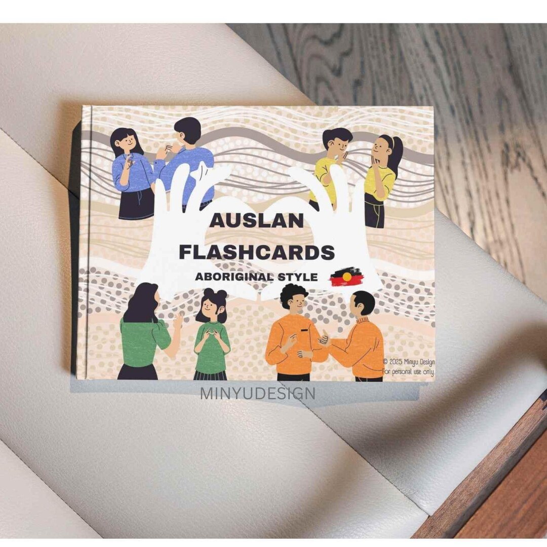 Auslan Alphabet Flashcards Aboriginal Style | Montessori Materials ...